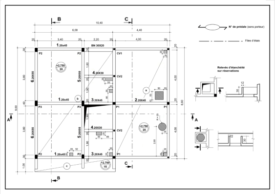 Évaluation coffrage plancher haut ABC-MACONNERIE